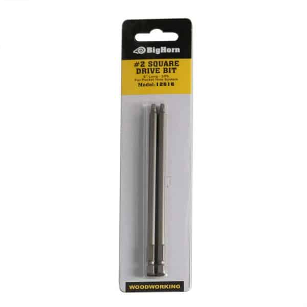 6-Inch #2 Square Driver Bit for Pocket Hole System - 2/pack - Wood Shop ...