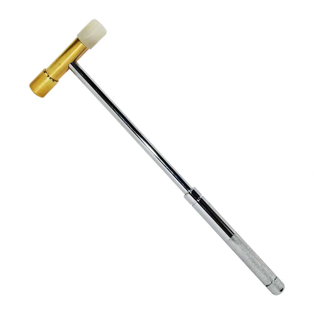 Dual-Head Hammer for Jewelers: Nylon & Brass Non-Marring