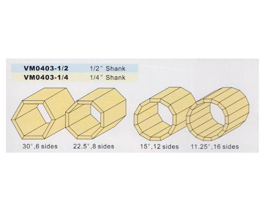 Blue Tornado Chamfer Router Bit Set