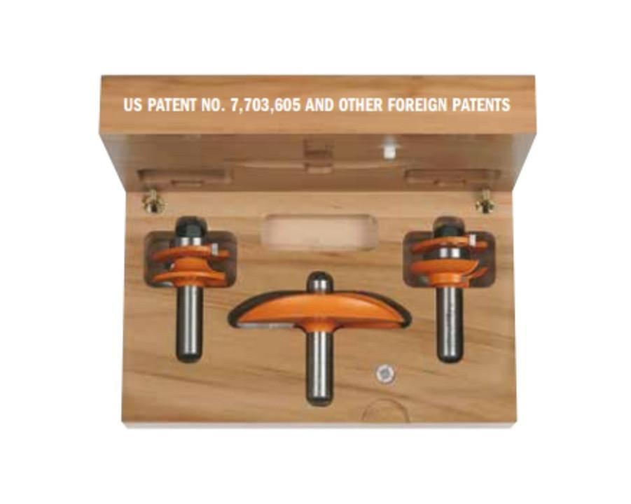 CMT Orange Tools 3-piece Kitchen Router Bit Set