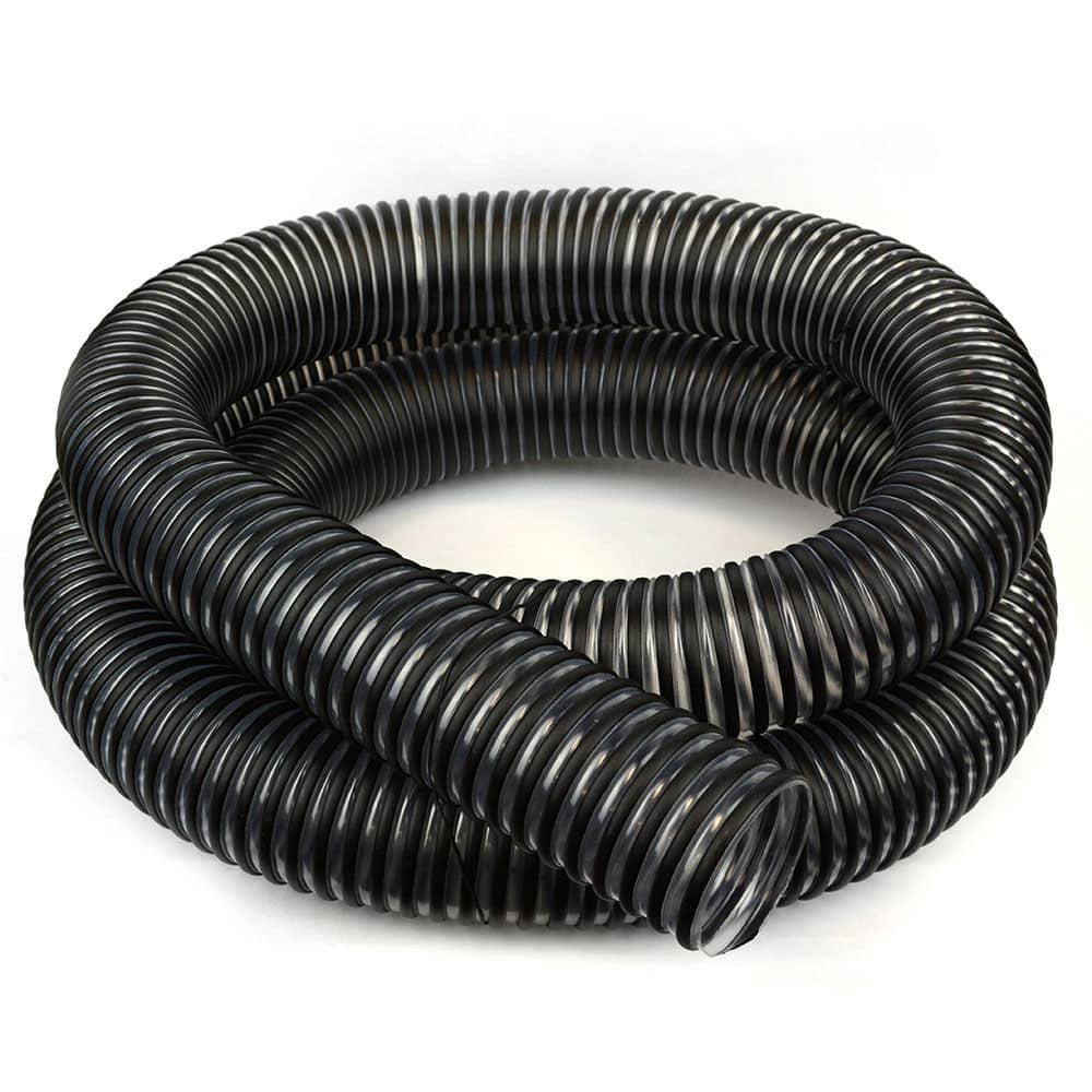 2-1/2 Inch x 20 Feet Dust Hose, Clear with Black Helix - Wood Shop Bits ...