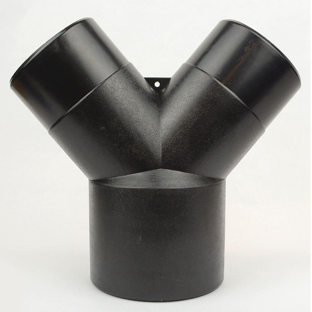 5 Inch x 4 Inch x 4 Inch Y Adapter | Wood Shop Bits - A Bit Better