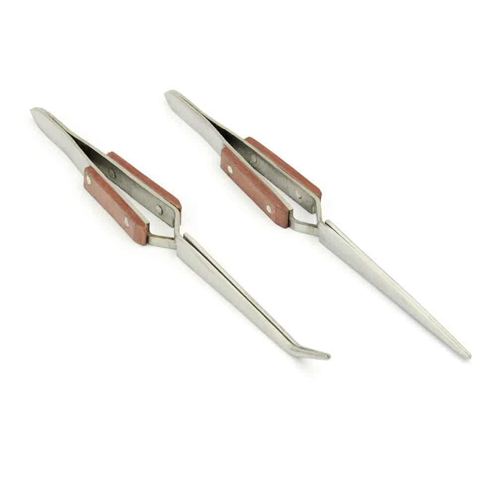 2pc Fiber Grip Tweezer Set - Wood Shop Bits - A Bit Better