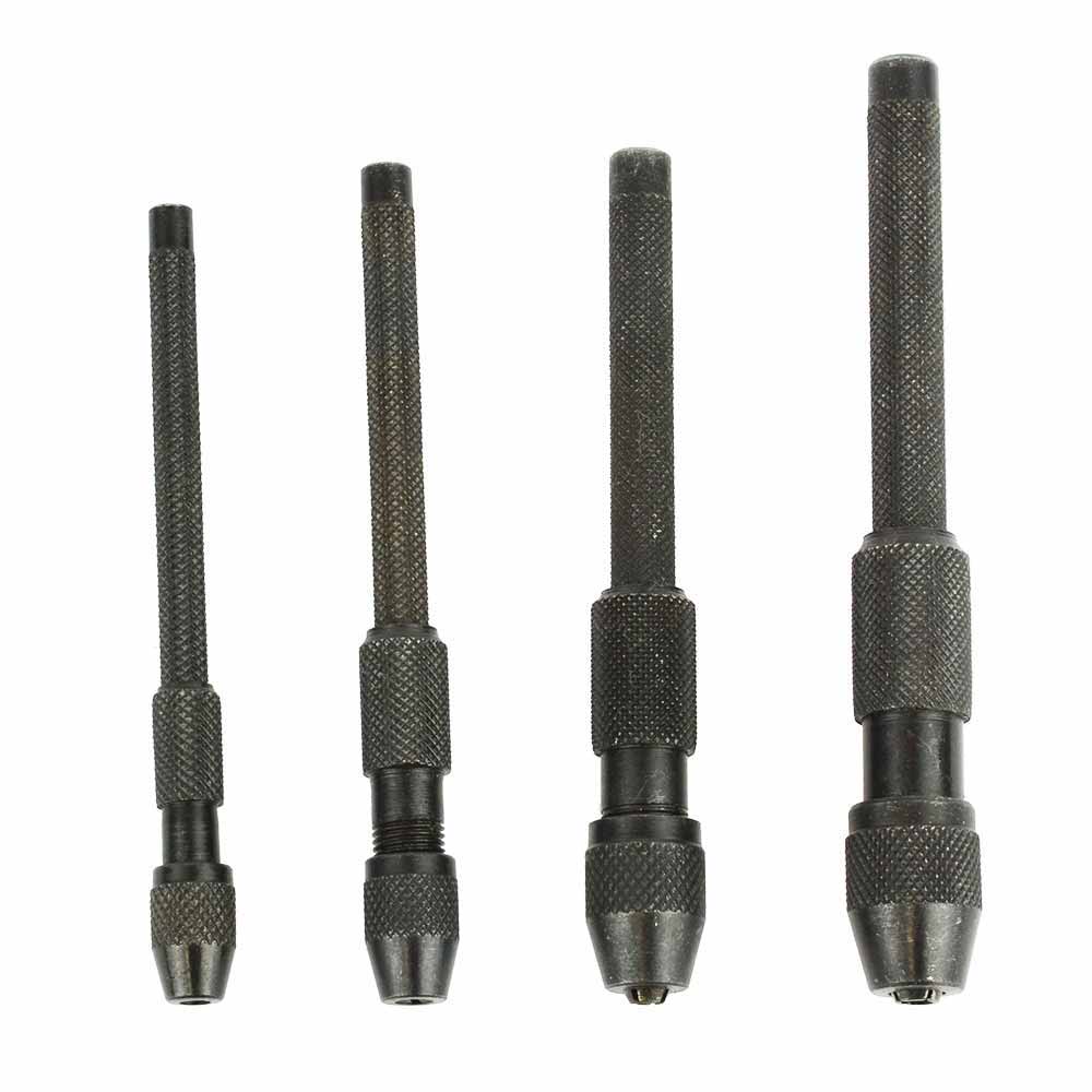 4 Pc Pin Vise Set Hand Held Hollow Handle Black Finish 4 Piece Vice ...