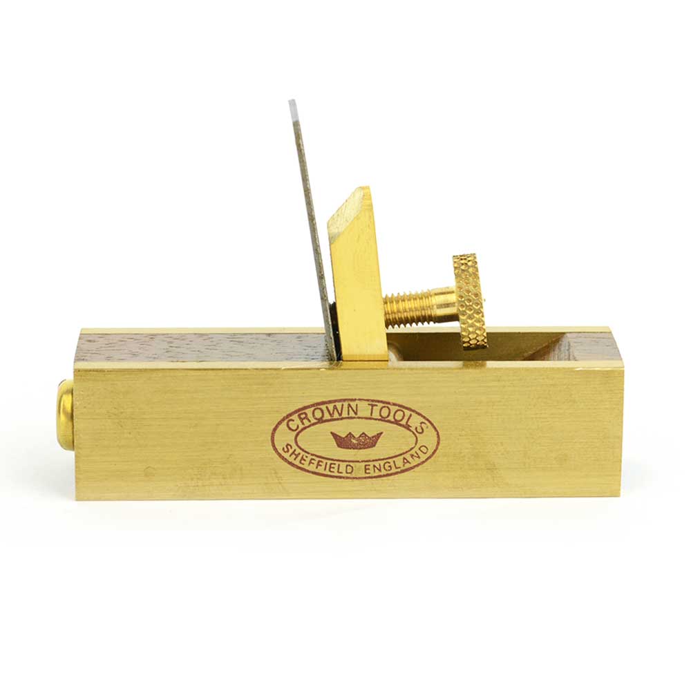 Premium Crown Miniature Scraper Plane - Rosewood & Brass