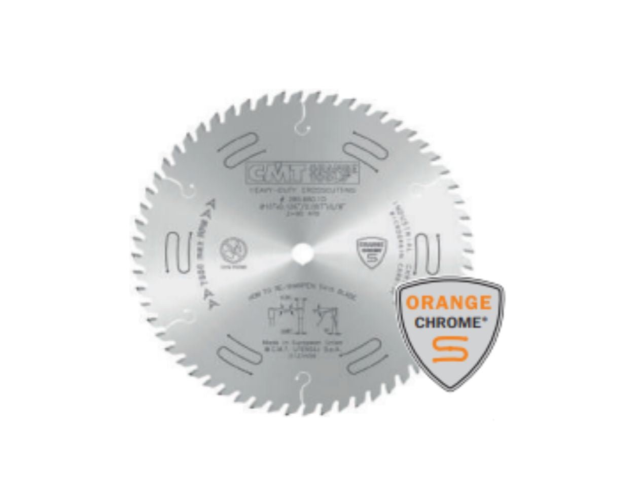 CMT Orange Tools Chrome Heavy Duty Crosscut Saw Blades