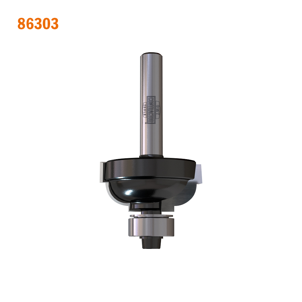 Cmt Contractor® Cove & Fillet Bit D=1-3/8”X17/32” R=1/4” S=1/4” - Wood ...